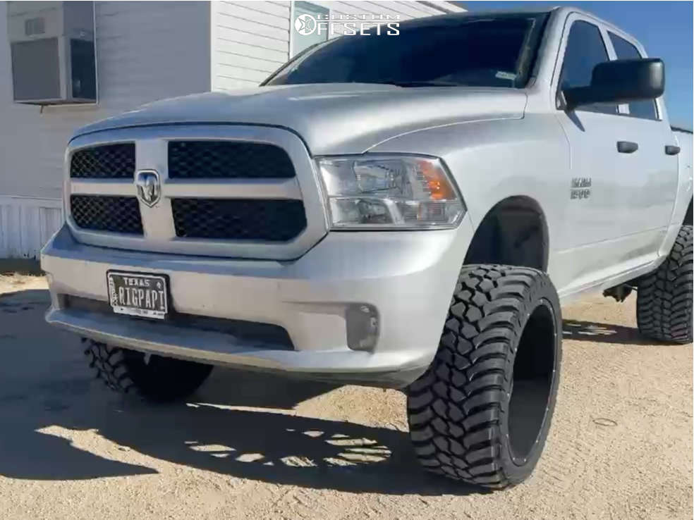 2018 Ram 1500 with 24x12 -51 Vision Rocker and 35/13.5R24 AMP Mud ...