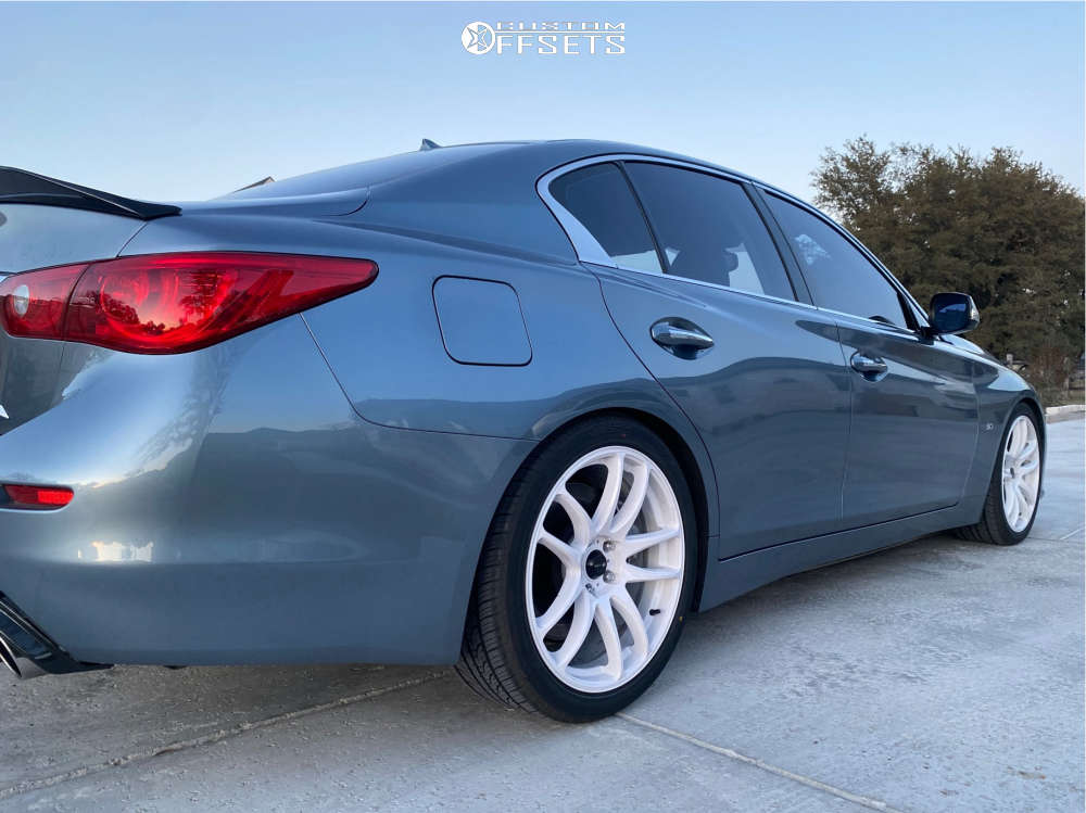 2015 INFINITI Q50 with 19x8.5 35 Vors Tr4 and 245/40R19 Vercelli Strada ...