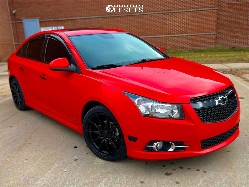 2014 Chevrolet Cruze with 18x8 38 DRW D19 and 225/40R18 Vercelli Strada ...