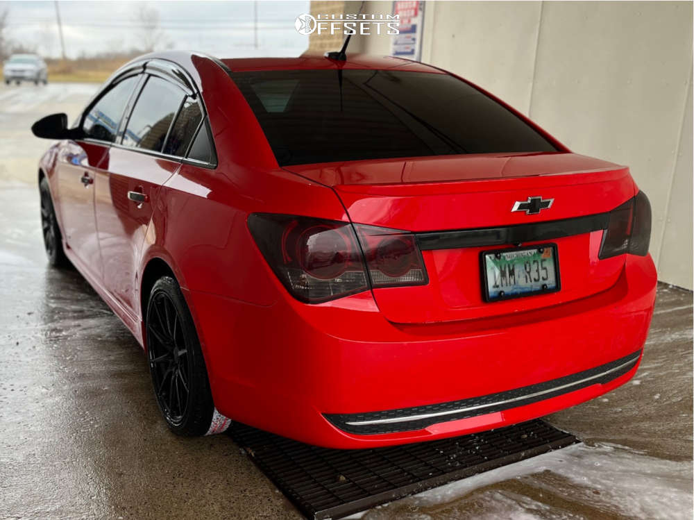 2014 Chevrolet Cruze with 18x8 38 DRW D19 and 225/40R18 Vercelli Strada ...