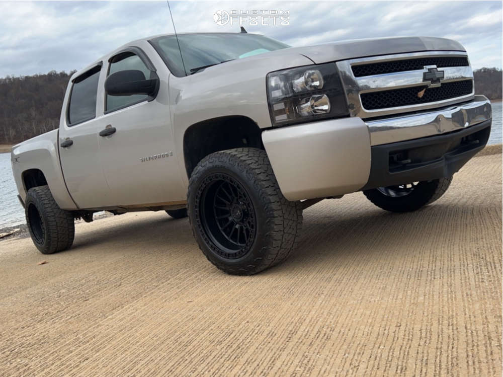 2008 Chevrolet Silverado 1500 with 20x12 -44 V-Rock Strike and 33/12 ...