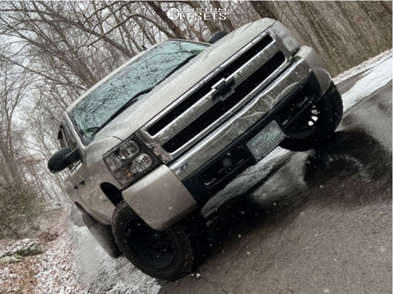 2008 Chevrolet Silverado 1500 with 20x12 -44 V-Rock Strike and 33/12 ...