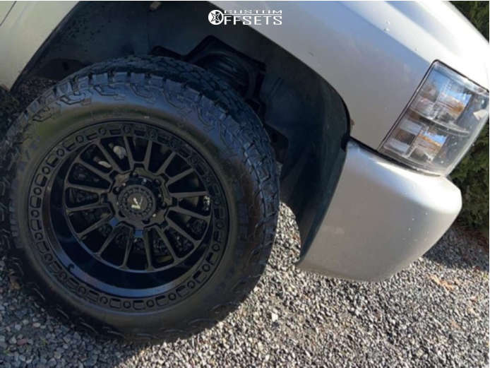 2008 Chevrolet Silverado 1500 with 20x12 -44 V-Rock Strike and 33/12 ...