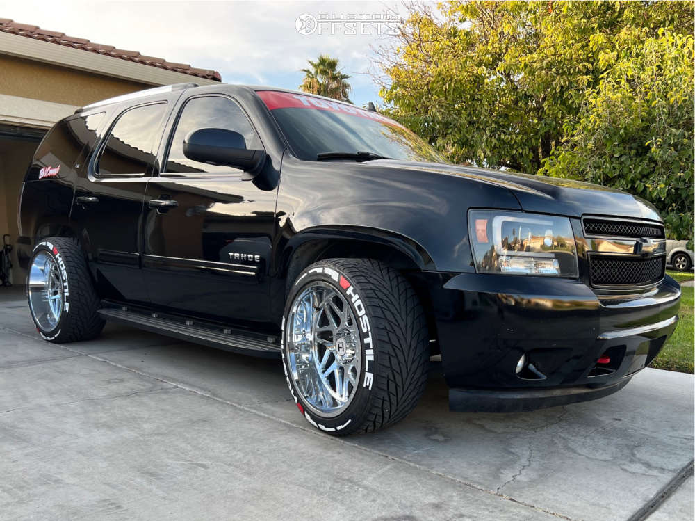 2012 Chevrolet Tahoe with 22x12 -44 Hostile Sprocket and 305/40R22 Toyo ...