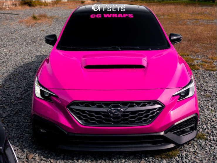 2022 Subaru WRX with 18x9.5 38 Kansei Roku and 215/35R18 Westlake SA07 ...