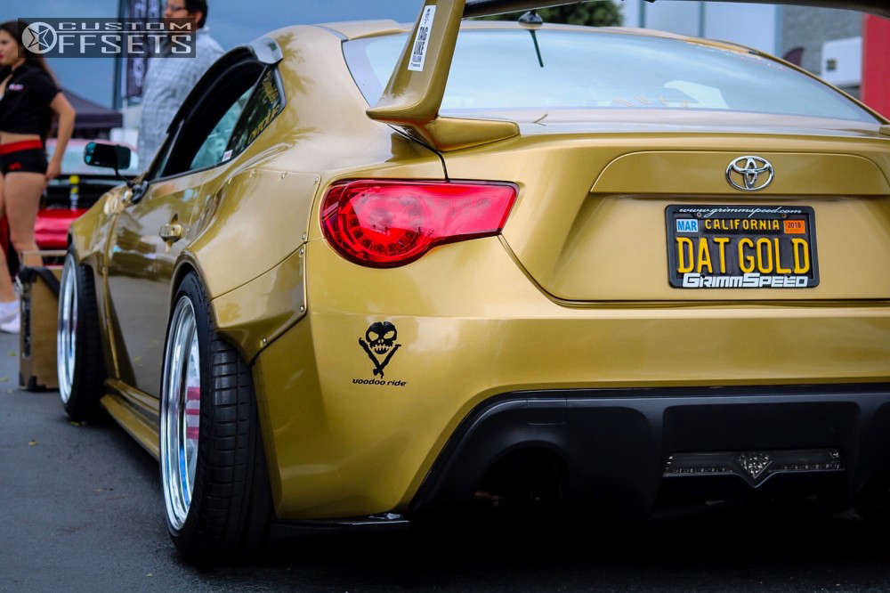 2013 Scion FR-S with 18x9.5 6 SSR SP1 and 245/35R18 Continental All ...