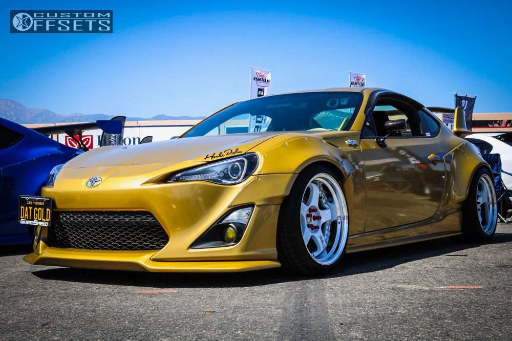 2013 Scion FR-S with 18x9.5 6 SSR SP1 and 245/35R18 Continental All ...