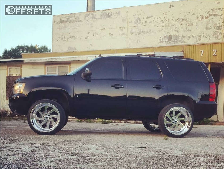 2009 Chevrolet Tahoe with 24x14 -76 Fuel Forged Ffc39 and 305/35R24 ...