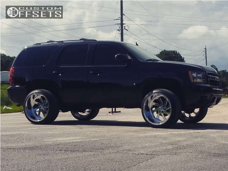 2009 Chevrolet Tahoe with 24x14 -76 Fuel Forged Ffc39 and 305/35R24 ...