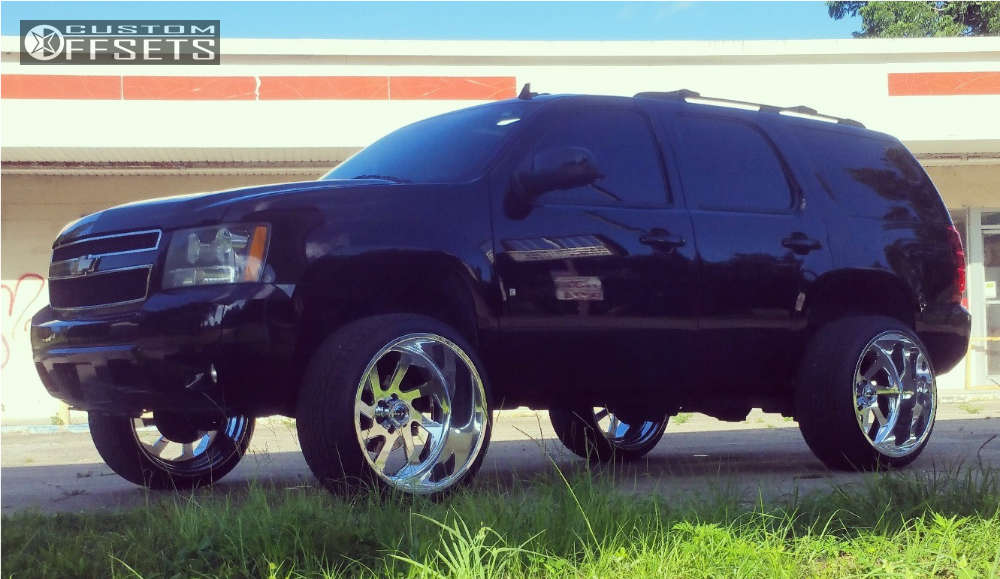 2009 Chevrolet Tahoe with 24x14 -76 Fuel Forged Ffc39 and 305/35R24 ...