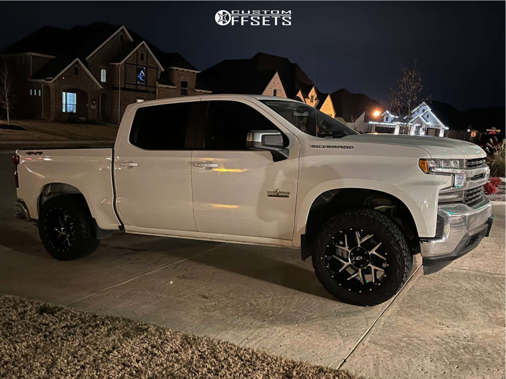 2019 Chevrolet Silverado 1500 with 20x10 -29 Vision Sliver and 33/12 ...