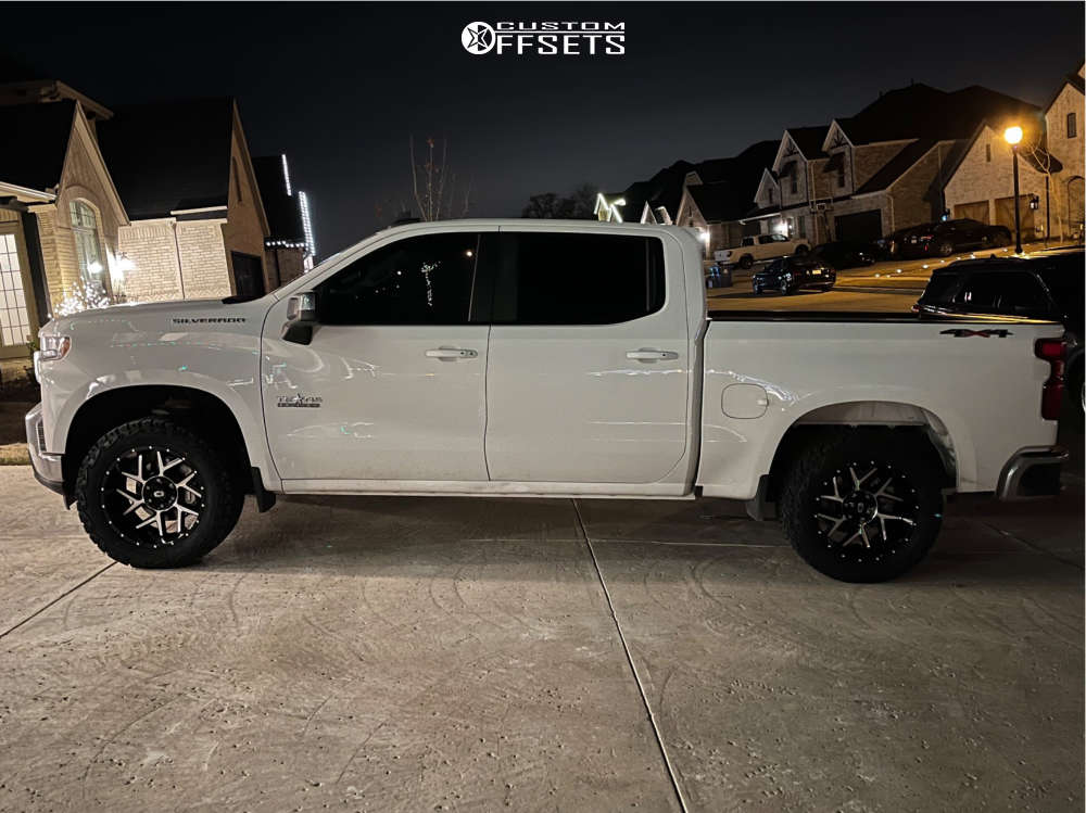 2019 Chevrolet Silverado 1500 with 20x10 -29 Vision Sliver and 33/12 ...