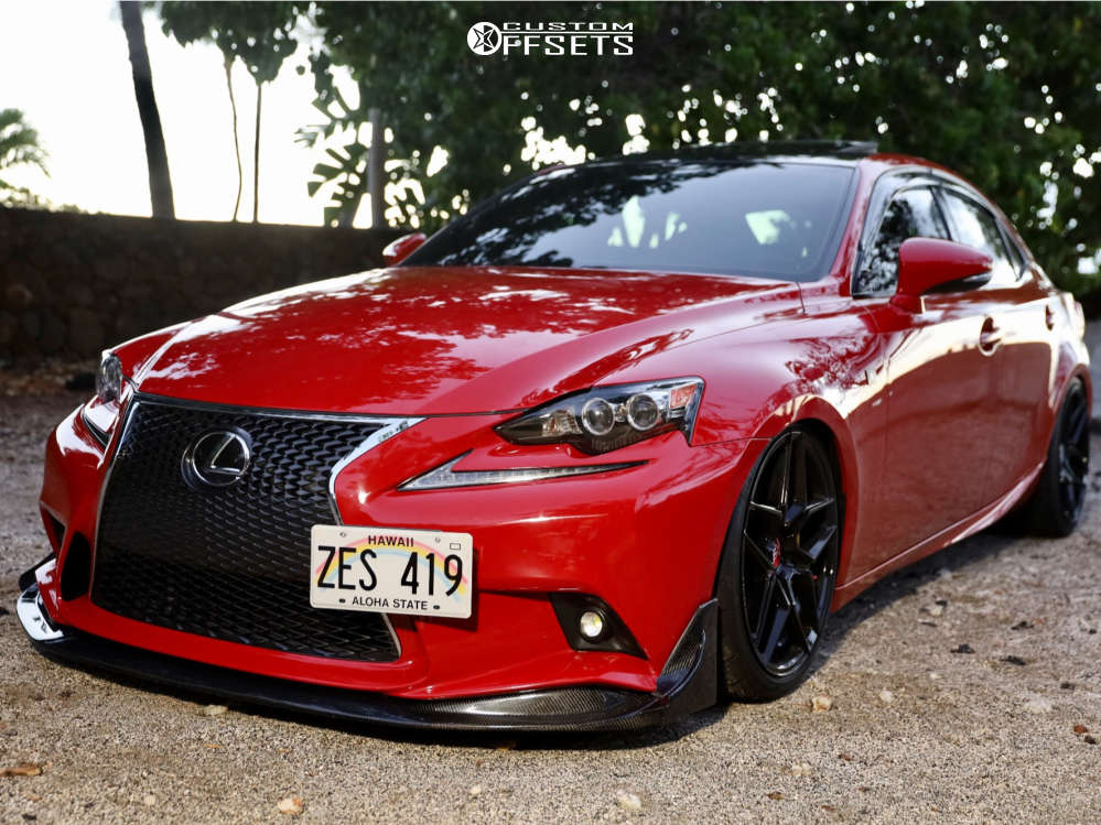 2016 Lexus IS350 with 19x8.5 35 Rohana Rfx11 and 225/45R19 Pirelli ...