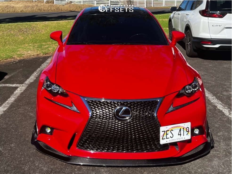 2016 Lexus IS350 with 19x8.5 35 Rohana Rfx11 and 225/45R19 Pirelli ...