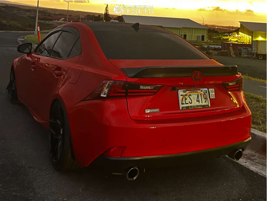 2016 Lexus IS350 with 19x8.5 35 Rohana Rfx11 and 225/45R19 Pirelli ...