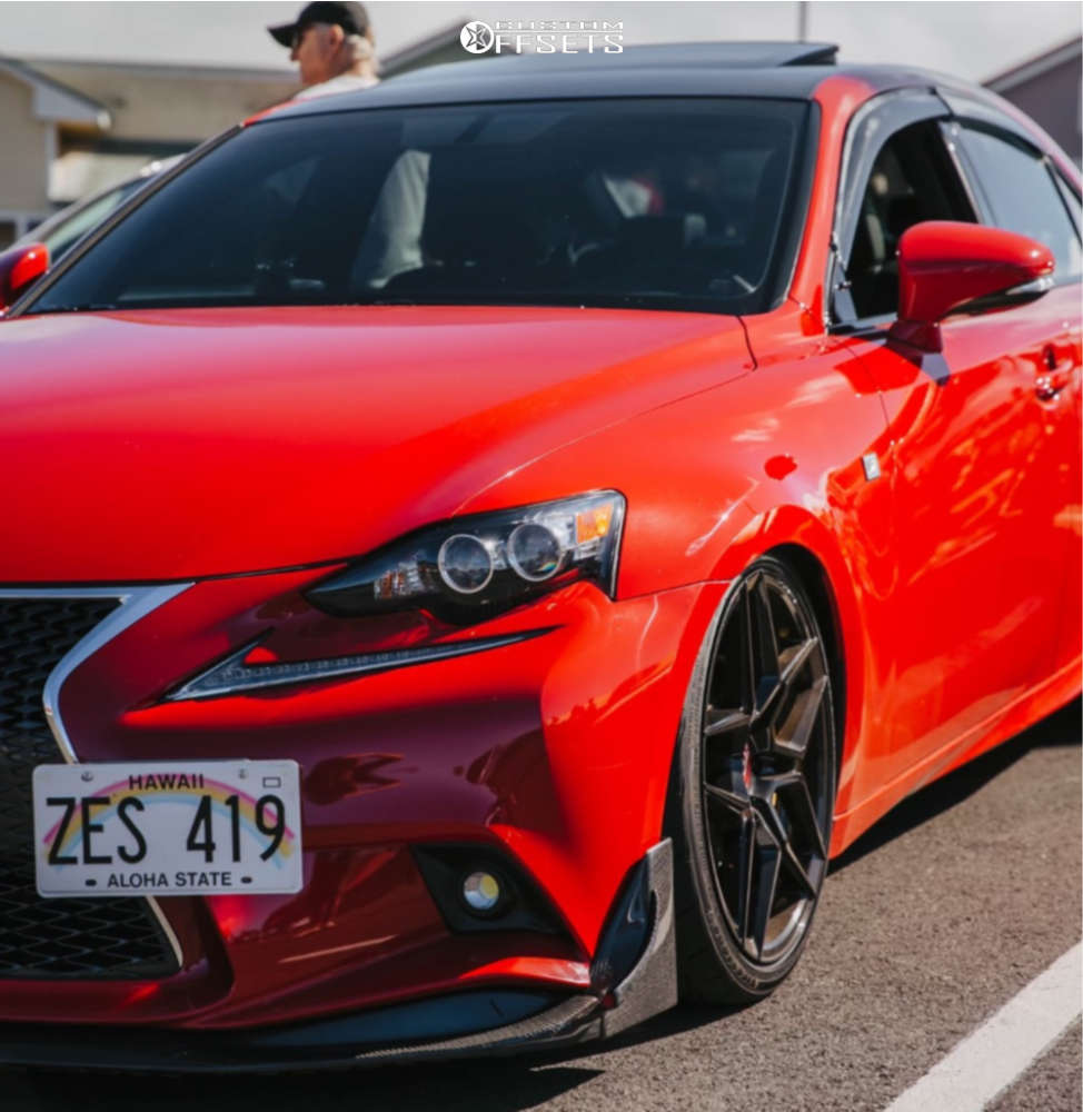 2016 Lexus IS350 with 19x8.5 35 Rohana Rfx11 and 225/45R19 Pirelli ...