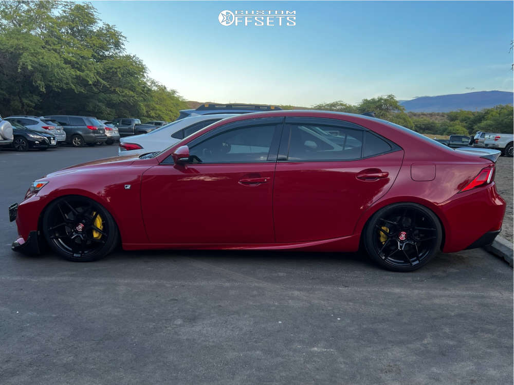 2016 Lexus IS350 with 19x8.5 35 Rohana Rfx11 and 225/45R19 Pirelli ...