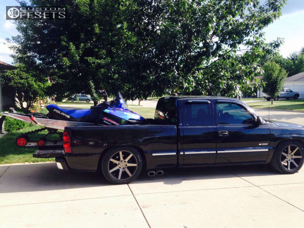 2002 Chevrolet Silverado 1500 with 20x9.5 30 DUB Future and 275/45R20 ...