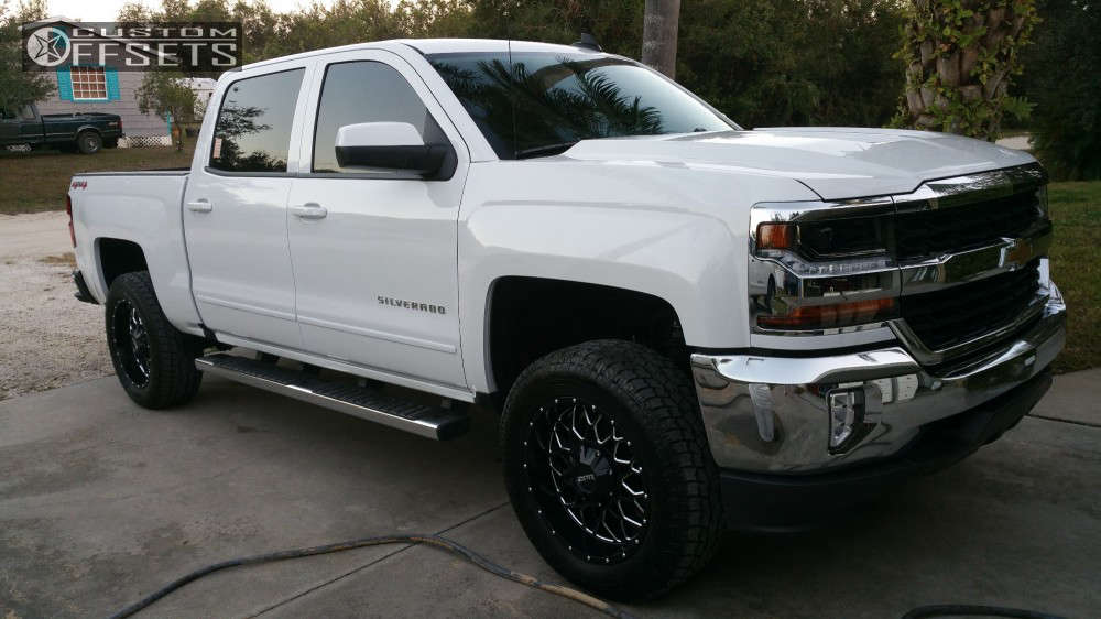 2016 Chevrolet Silverado 1500 with 20x9 -12 DPR Beretta and 275/60R20 ...