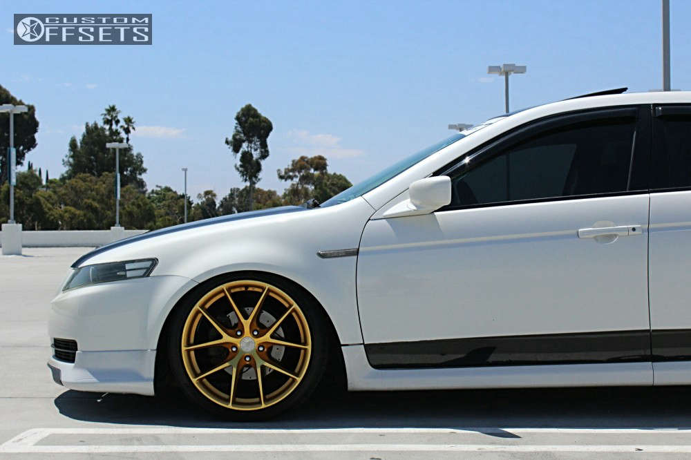 2004 Acura TL with 19x9.5 35 Aodhan LS007 and 235/35R19 Lexani Lx ...