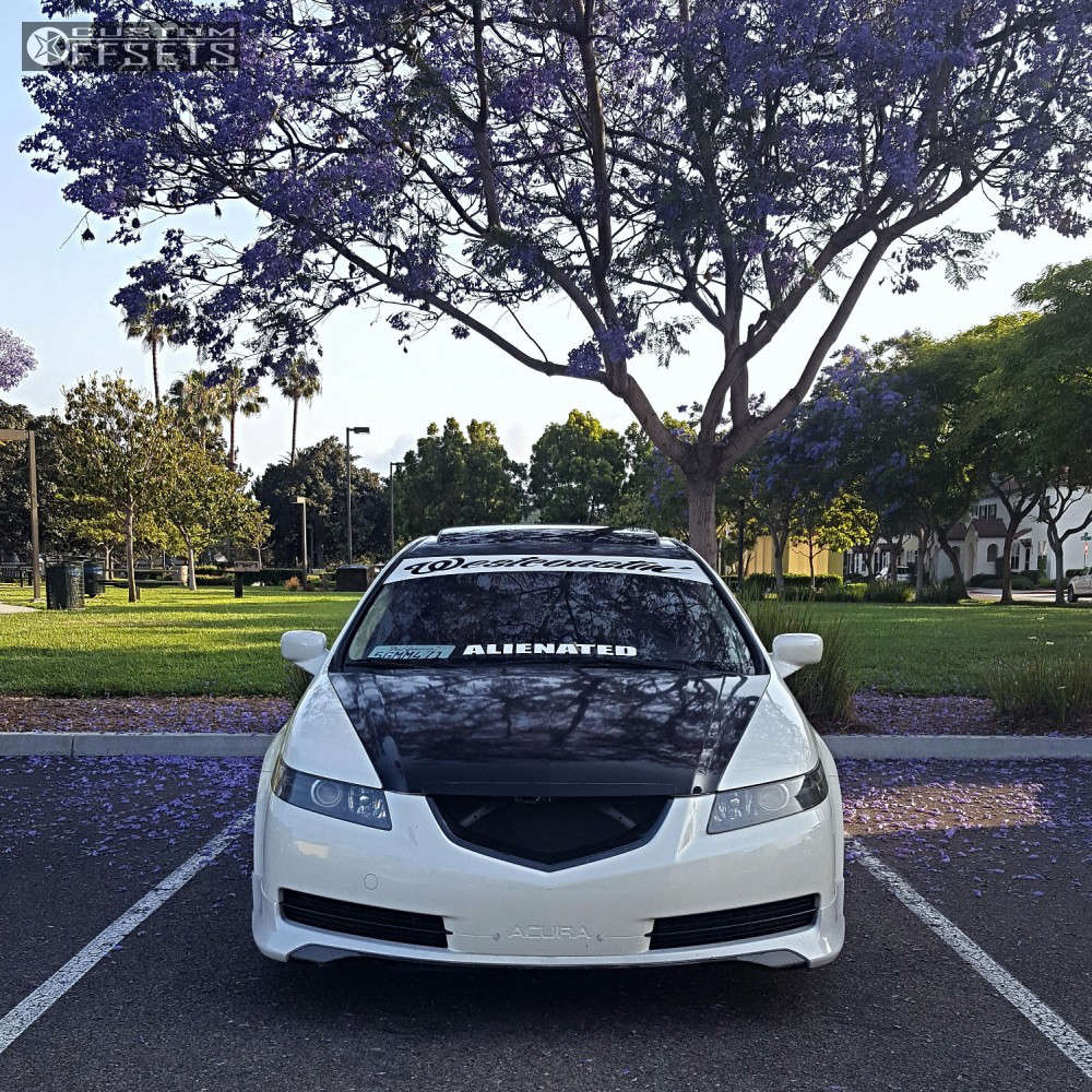 2004 Acura TL with 19x9.5 35 Aodhan LS007 and 235/35R19 Lexani Lx ...