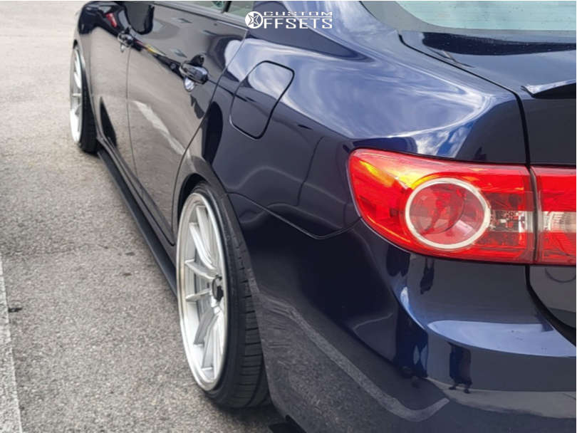 2013 Toyota Corolla with 18x9.5 35 Cosmis Racing R1 and 215/35R18 Atlas ...