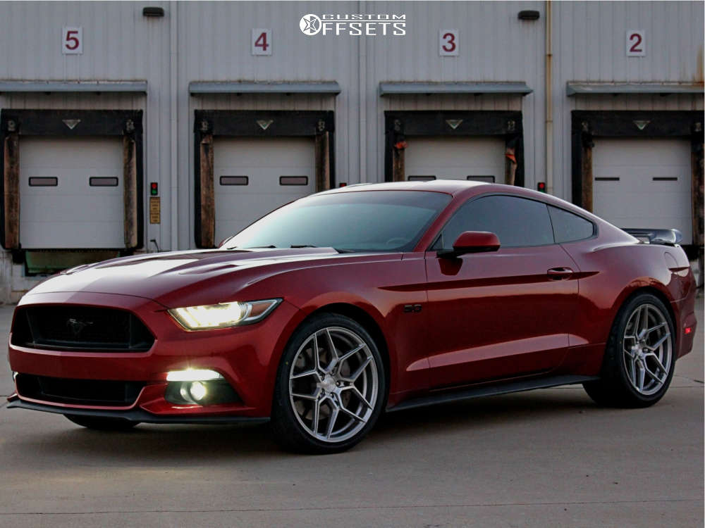 2016 Ford Mustang with 20x9 22 Rohana Rfx11 and 255/35R20 Firestone ...