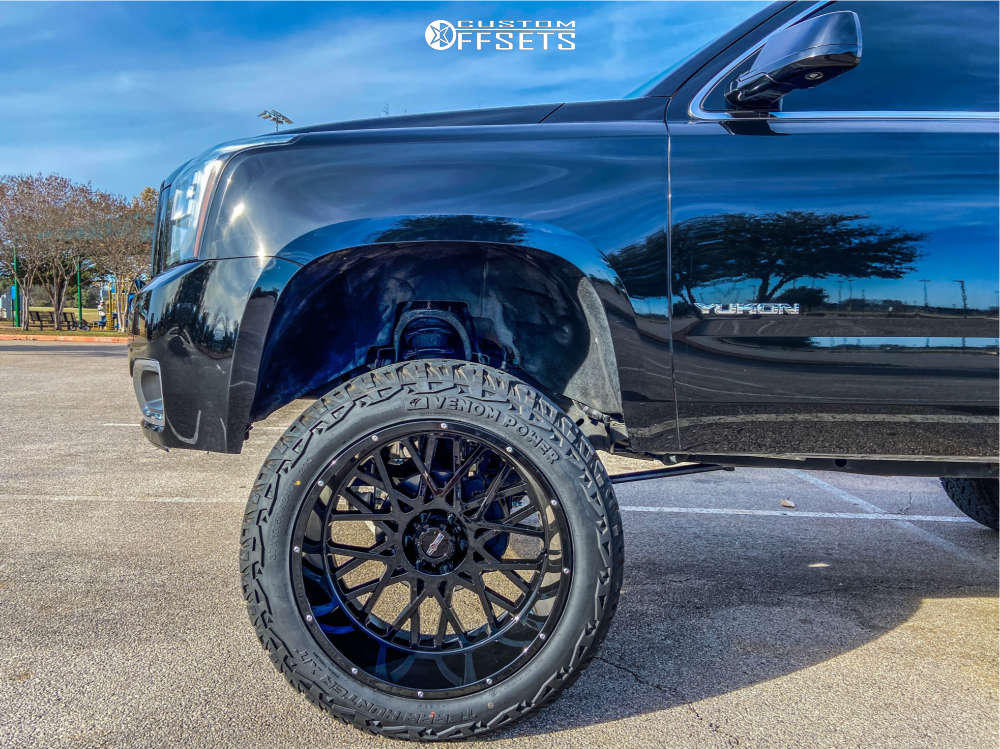 2015 GMC Yukon with 24x12 -51 Vision Rocker and 37/13.5R24 Venom Power ...