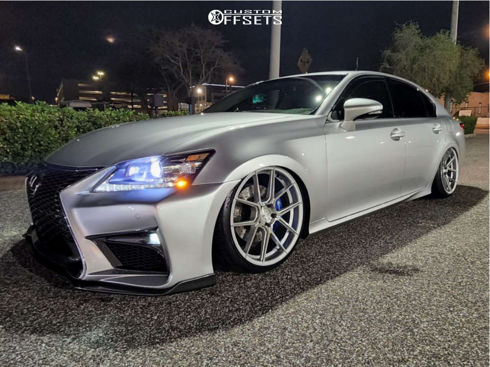 2013 Lexus GS350 with 20x10.5 40 Ferrada F8-FR8 and 225/35R20 Versatyre CRX4000 and Air ...