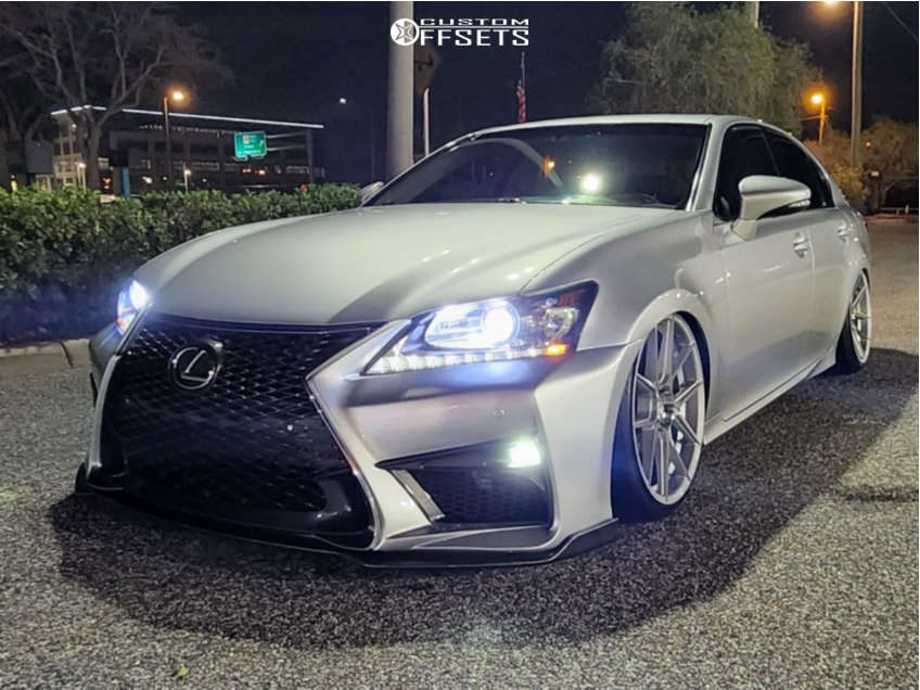 2013 Lexus GS350 with 20x10.5 40 Ferrada F8-FR8 and 225/35R20 Versatyre ...