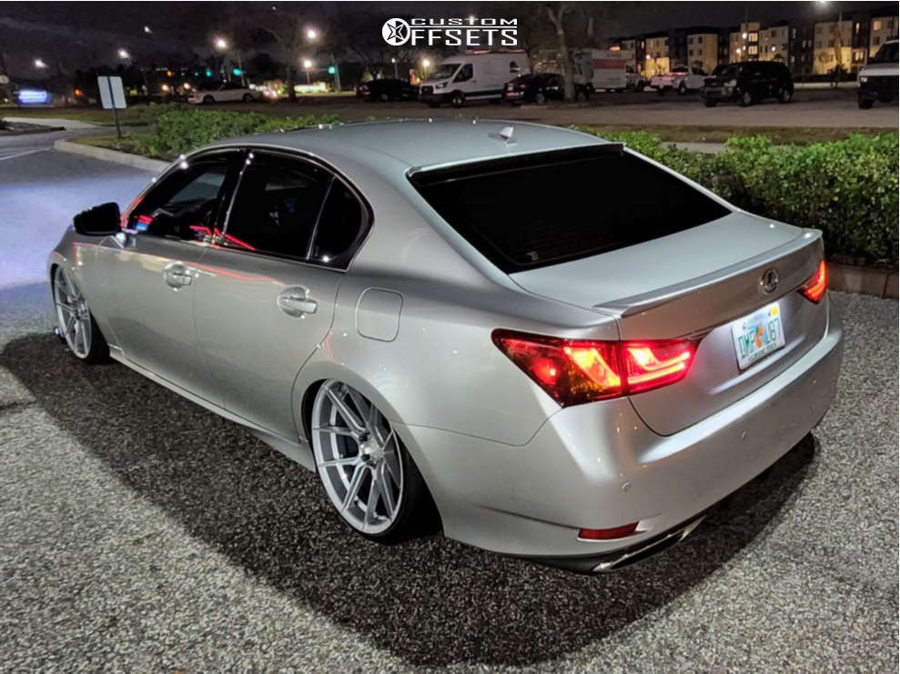 2013 Lexus GS350 with 20x10.5 40 Ferrada F8-FR8 and 225/35R20 Versatyre CRX4000 and Air ...