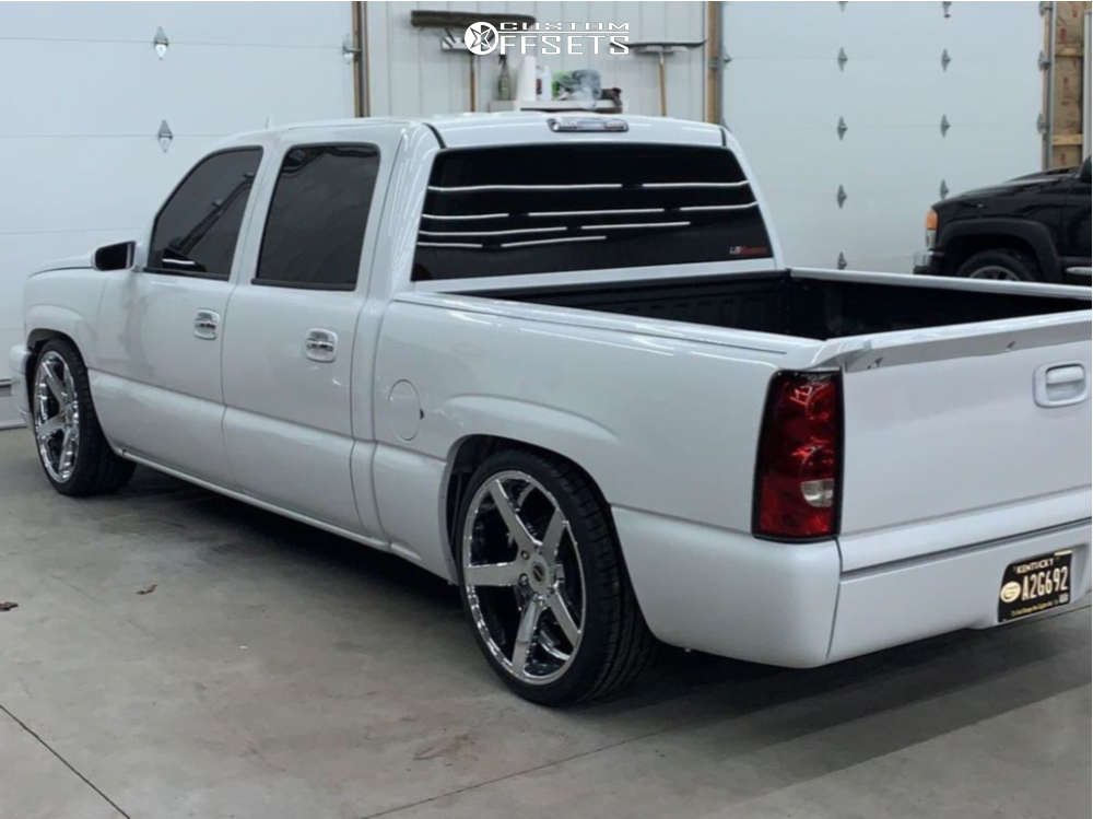 2006 Chevrolet Silverado 1500 with 22x9.5 24 Strada Perfetto and 265 ...
