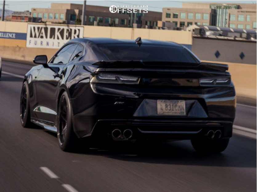 2016 Chevrolet Camaro with 20x10 23 MRR M017 and 285/30R20 Continental ...