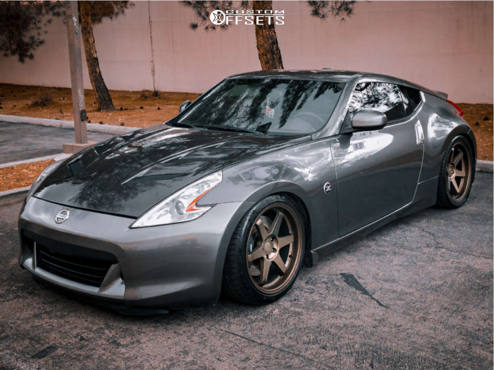 2012 Nissan 370Z with 19x9.5 22 ESR Sr07 and 245/40R19 Michelin Pilot ...