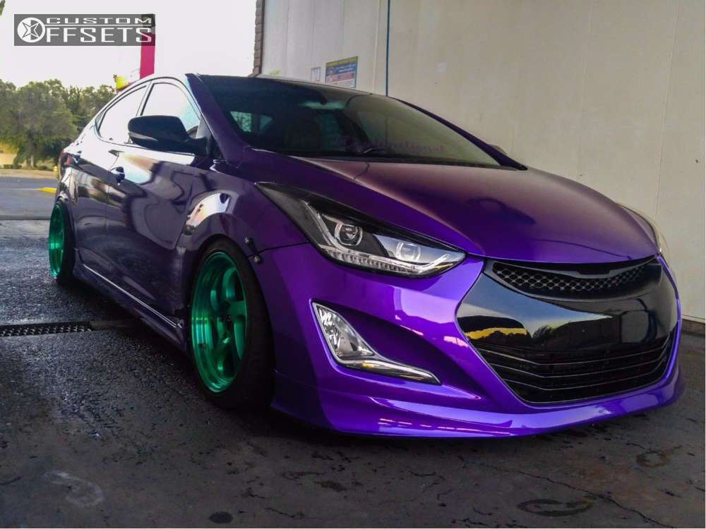 2014 Hyundai Elantra with 17x8 30 JNC Jnc034 and 205/40R17 Accelera Phi ...