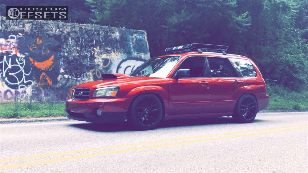 2005 Subaru Forester with 18x9.5 35 Miro Type 111 and 235/40R18 Toyo ...