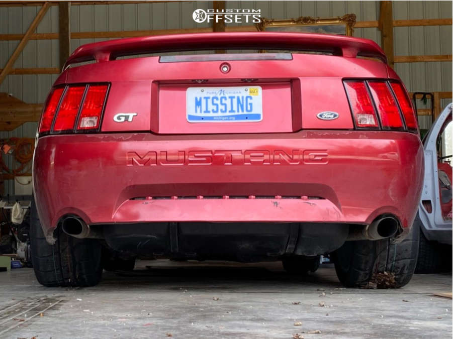 2003 Ford Mustang with 18x9 22 SVE Series 1 and 265/40R18 Yokohama ...