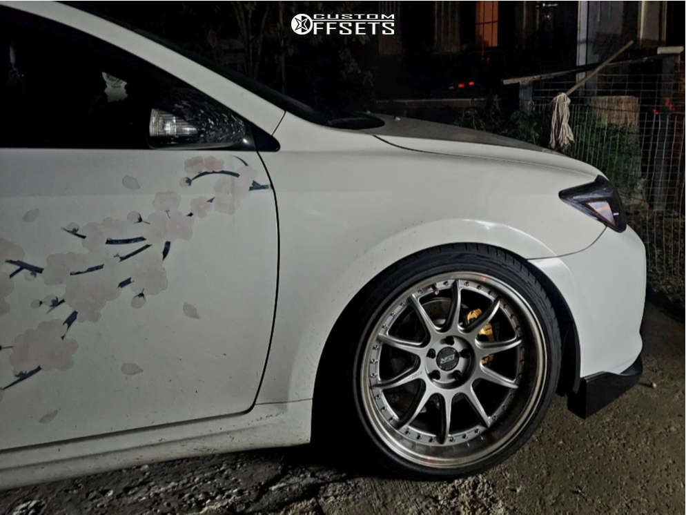 2006 Scion TC with 18x9.5 22 ESR Cs12 and 225/40R18 Arroyo Grand Sport ...