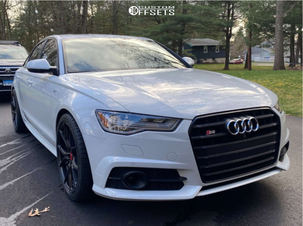2016 Audi S6 with 20x9 25 Vorsteiner V-ff103 and 265/35R20 Michelin Pilot Sport A/s 4 and Stock ...