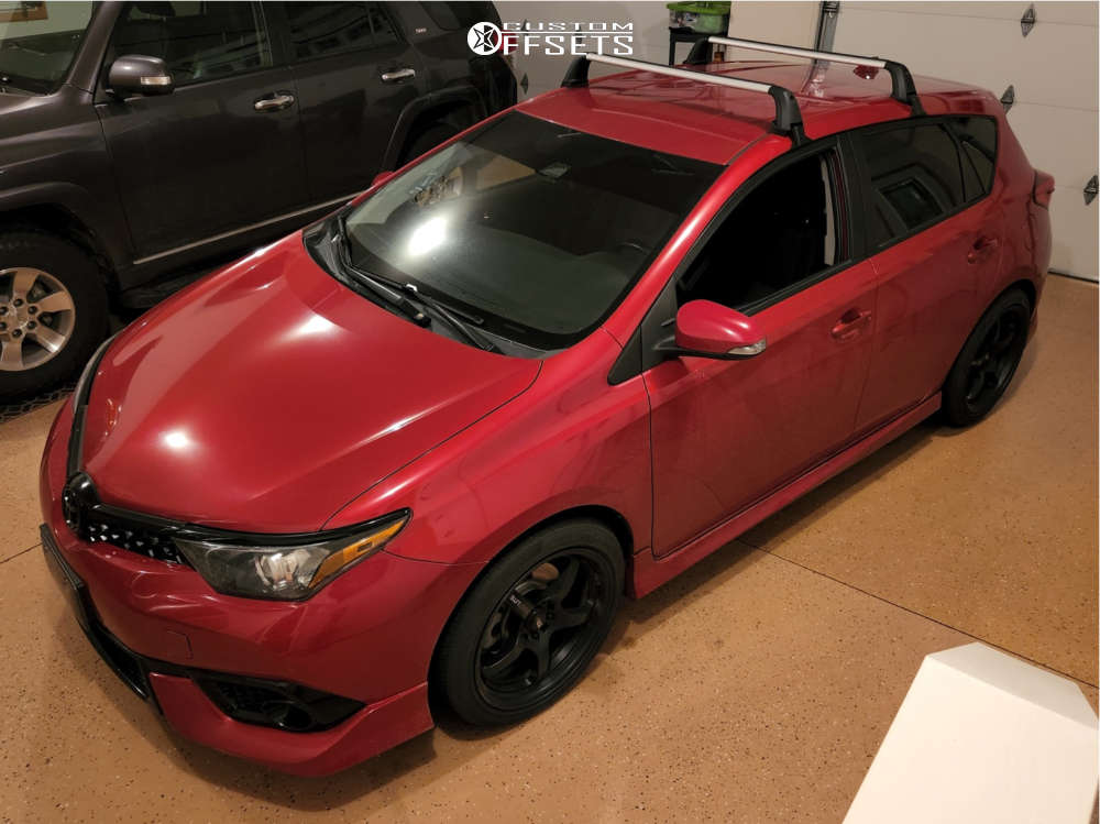 2018 Toyota Corolla IM with 18x9 35 Motegi Mr131 and 235/45R18 Vercelli ...