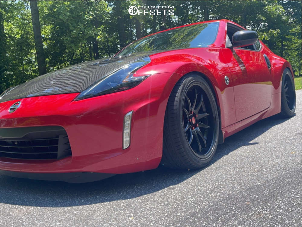2016 Nissan 370Z with 19x9.5 22 Aodhan Ds02 and 275/35R19 Hankook ...