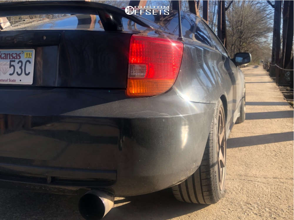 2000 Toyota Celica with 17x9 45 Enkei Ts-5 and 245/40R17 Bridgestone ...