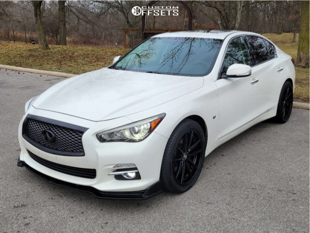 2015 INFINITI Q50 with 19x8.5 30 Konig Oversteer and 255/40R19 Westlake ...