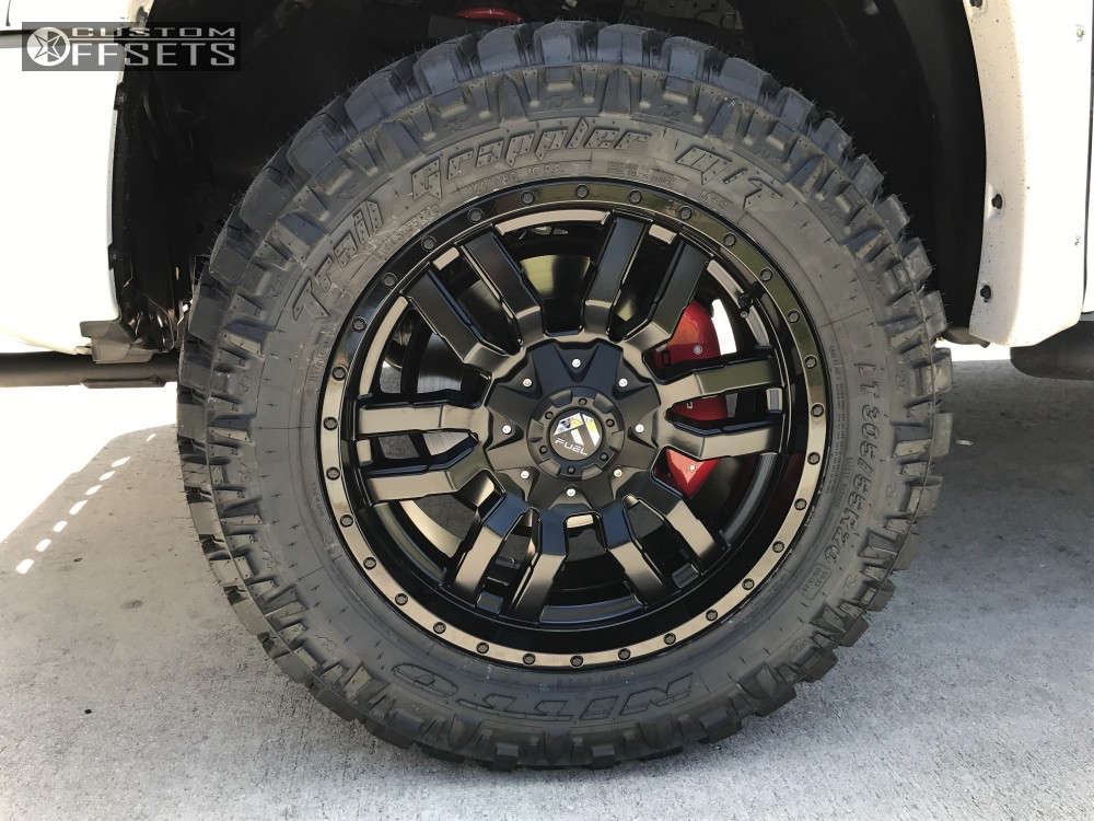 2016 Toyota Tundra with 20x9 20 Fuel Sledge and 33/12.5R20 Nitto Trail ...