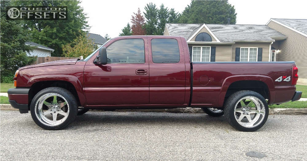 2003 Chevrolet Silverado 1500 with 22x12 -40 American Force ...