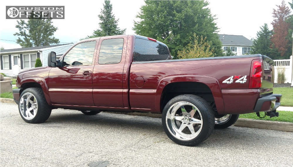 2003 Chevrolet Silverado 1500 with 22x12 -40 American Force ...