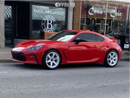 2023 Toyota GR86 with 18x8.5 35 AVID1 AV6 and 245/40R18 Michelin Pilot Sport 4 S and Stock ...