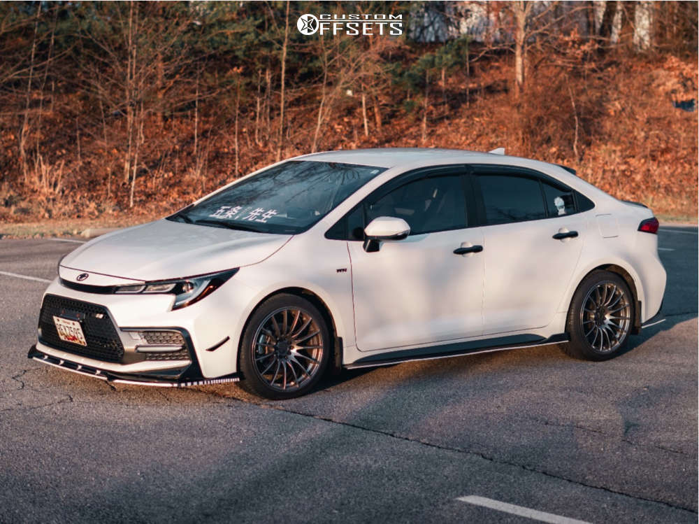 2022 Toyota Corolla with 18x8.75 36 XXR 550 and 225/40R18 Fullway Hp108 ...