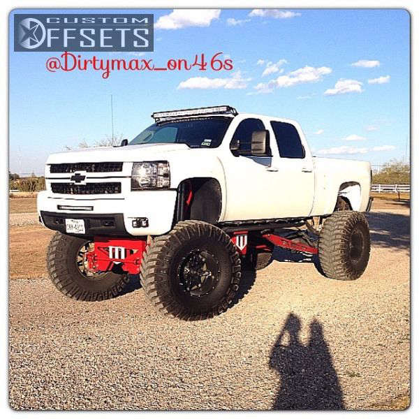 2010 Chevrolet Silverado 2500 HD with 20x14 -76 Fuel Hostage and 395 ...