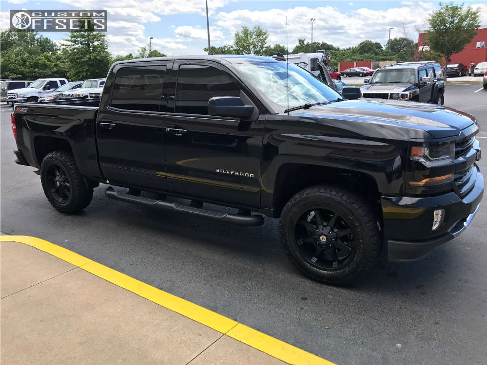 2017 Chevrolet Silverado 1500 with 20x9 10 American Outlaw Deputy and ...